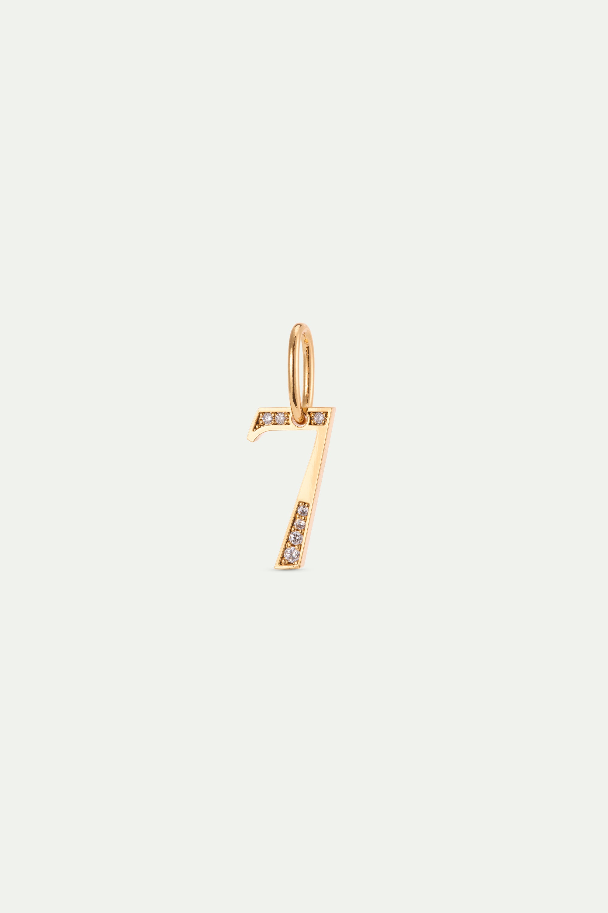 Number 7 pendant, spirituality and intelligence
