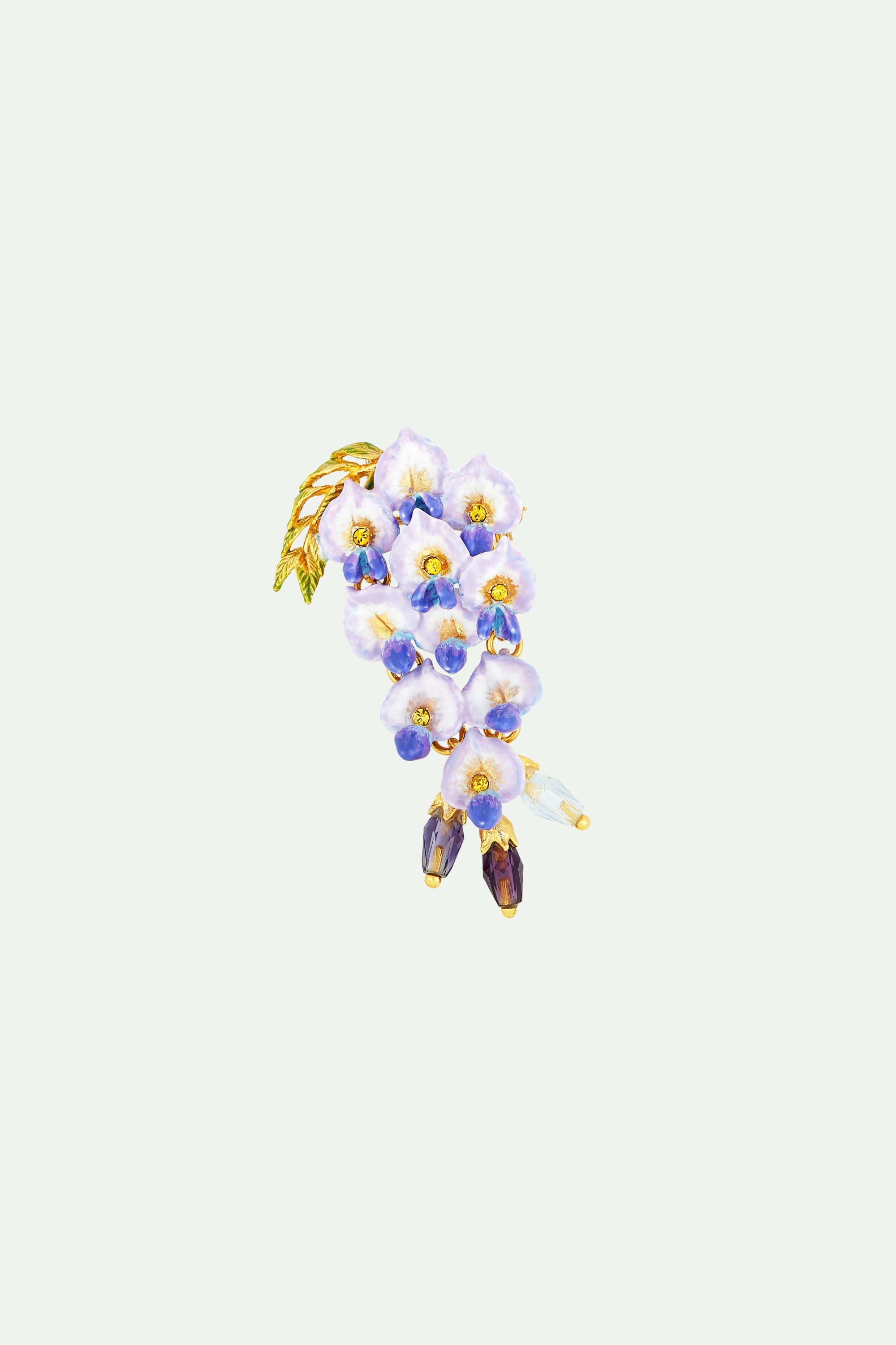 Wisteria Flower Brooch